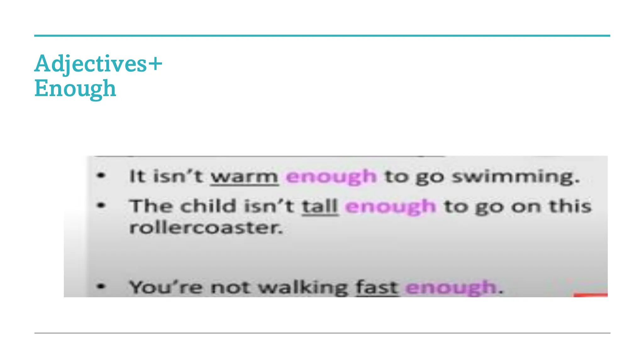 English grammar Too and Enough, concept and practice. | PPT