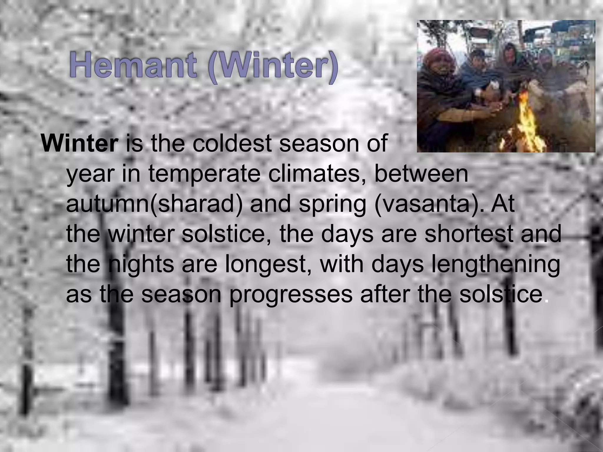 Seasons description project | PPTX