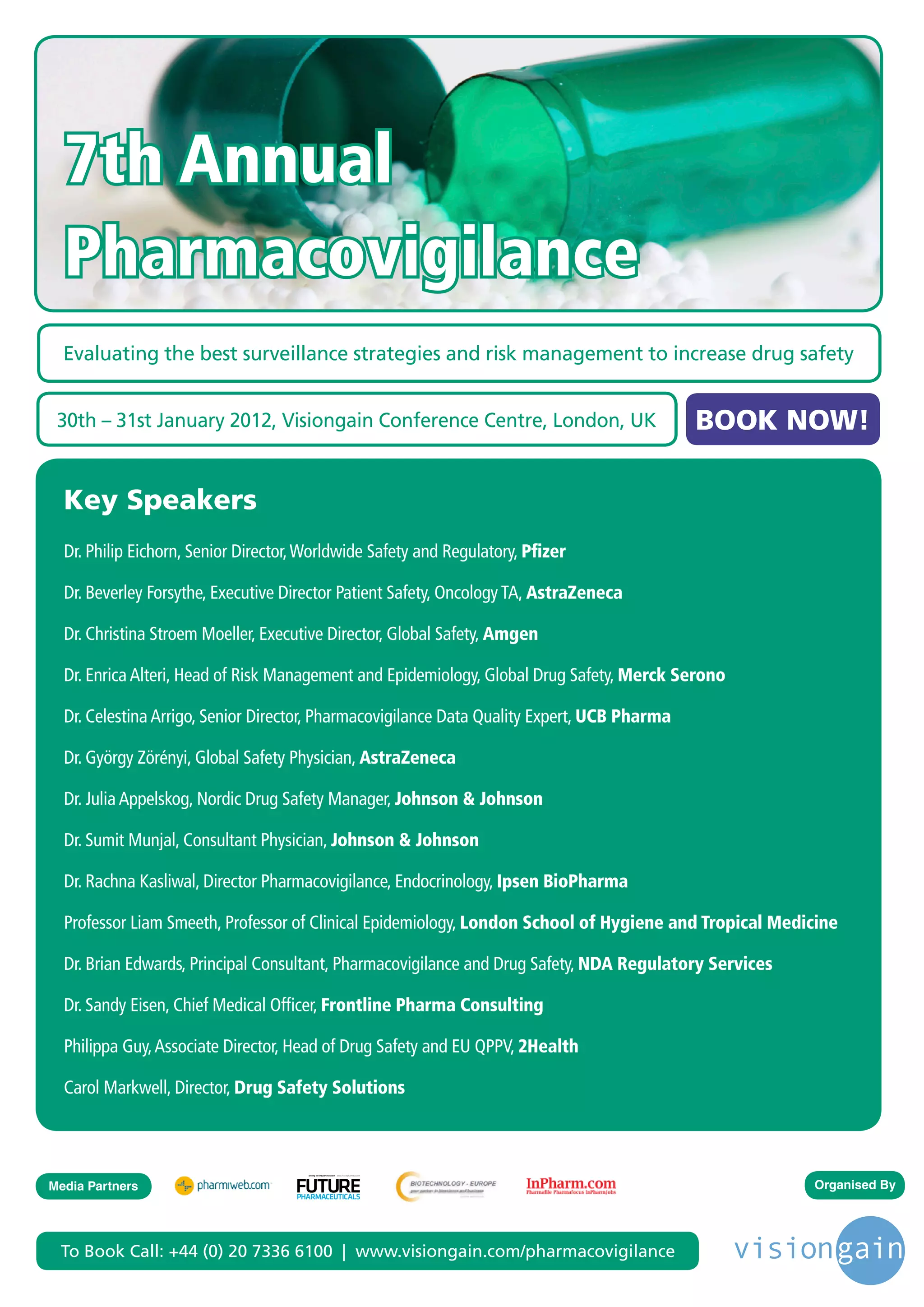 7th Annual Pharmacovigilance (2012) Pp | PDF | Pharmaceutical Industry | Industries