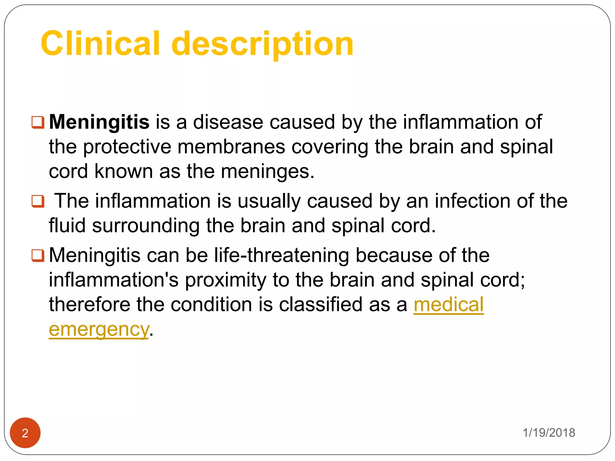meningitis | PPTX