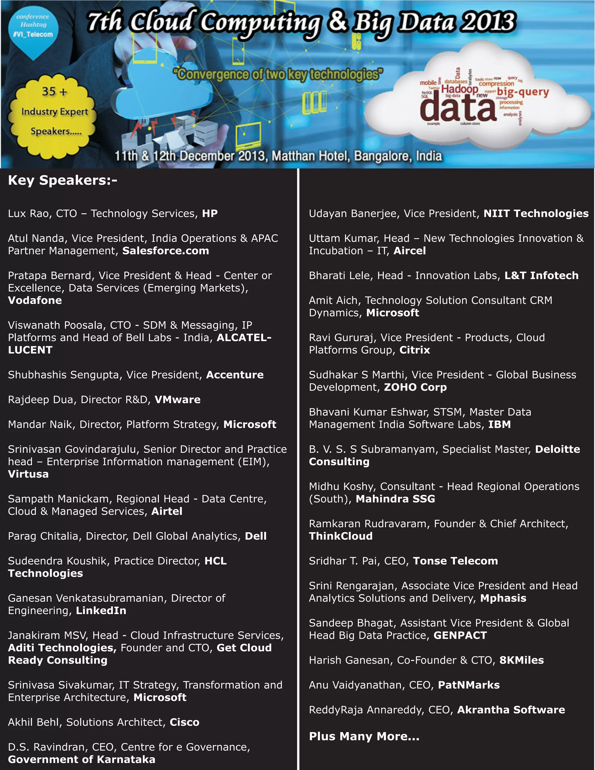 7th cloud computing & big data 2013 Summit - 2013 | PDF