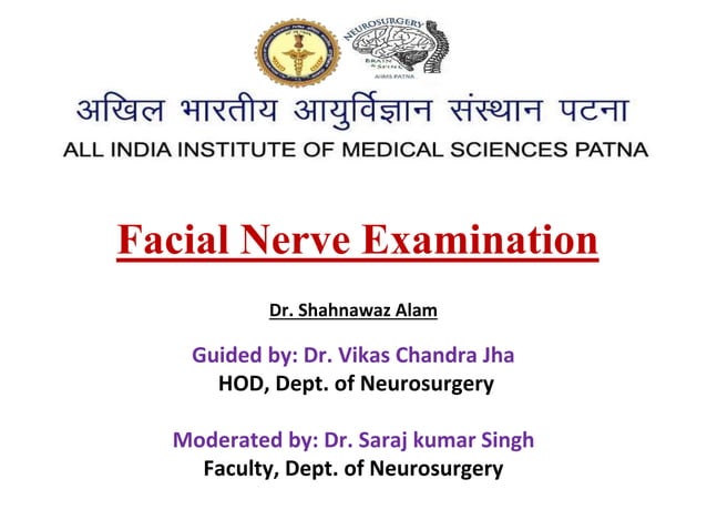 facial nerve examination | PPTX | Ear, Nose and Throat Conditions ...
