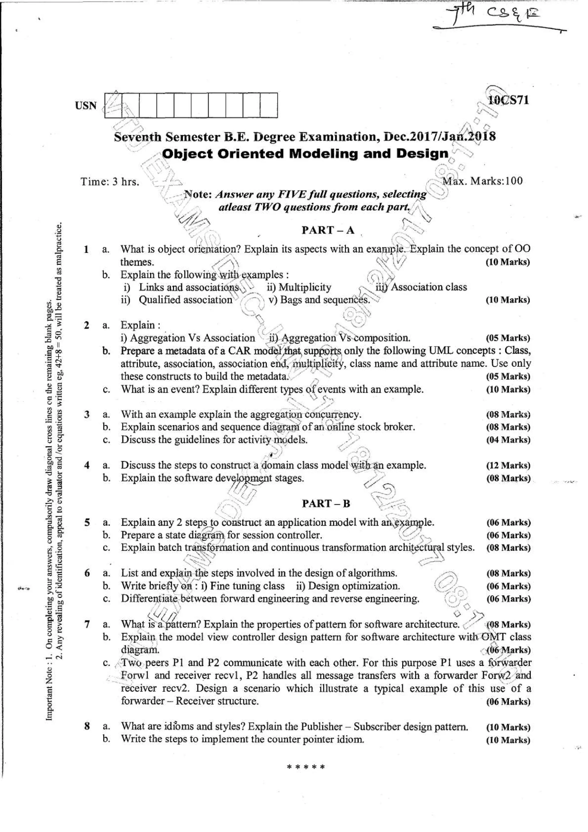 7th semester VTU Computer Science & Information Science Engineering ...