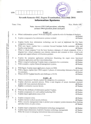 7th Semester (June-2016) Computer Science and Information Science ...