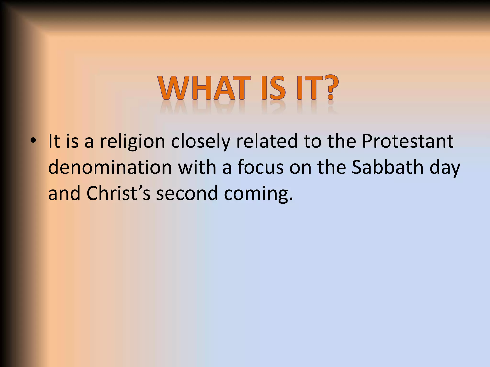 7th day adventist.ppt