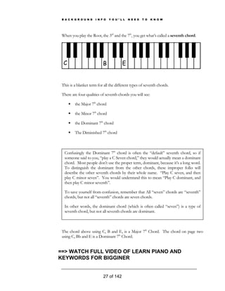 LEARN PIANO - The Essentials of Piano Chords | PDF