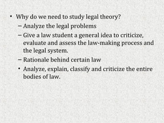 7) theory of law | PPT