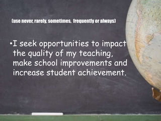 Standard 7: Professional Responsibility and Growth | PPTX