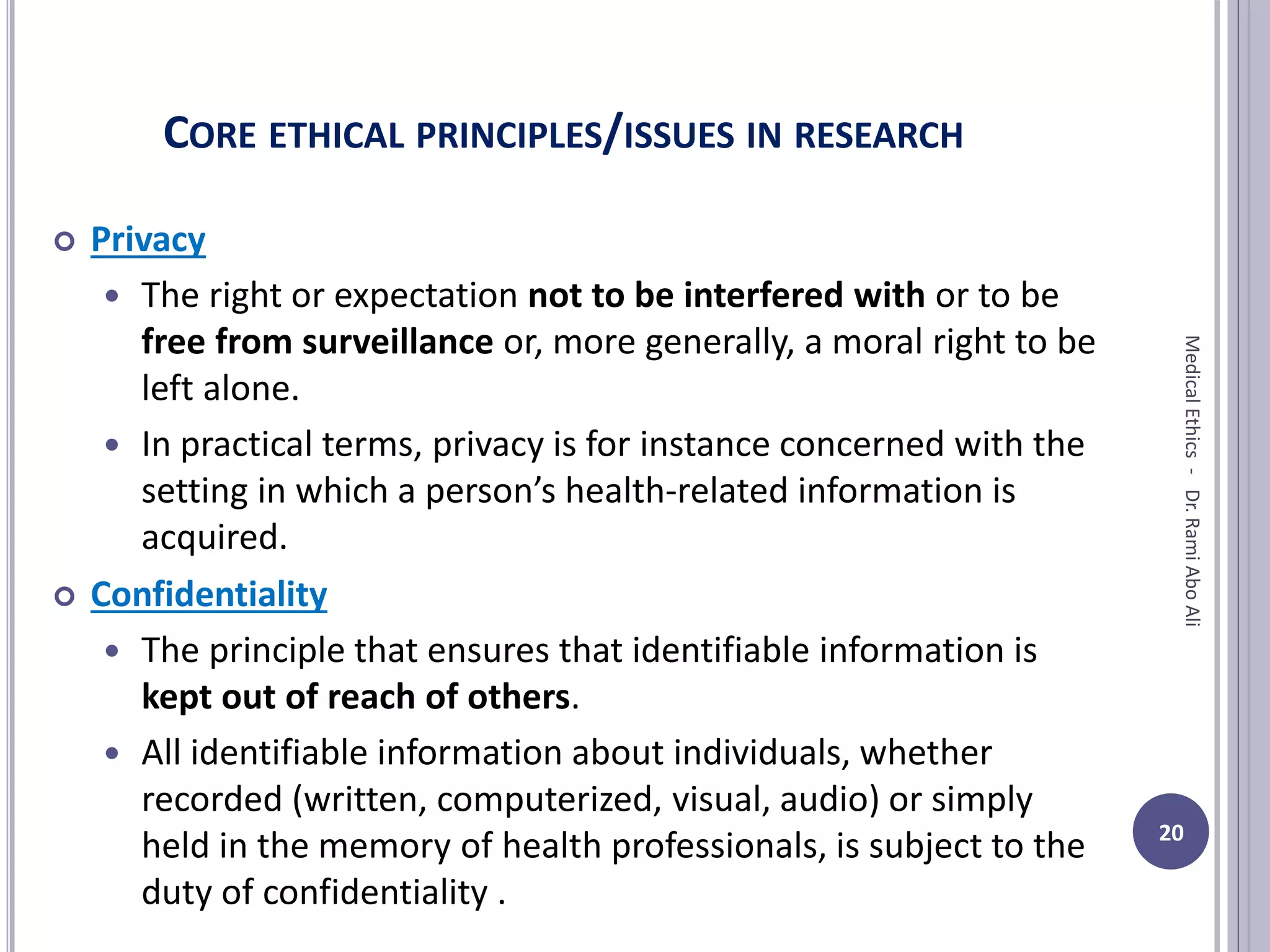 ethics in medical research | PPTX