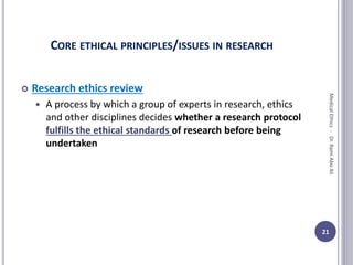 ethics in medical research | PPTX