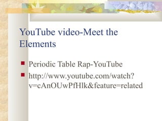 7th grade ch. 3 sec. 2 reading the periodic table | PPT