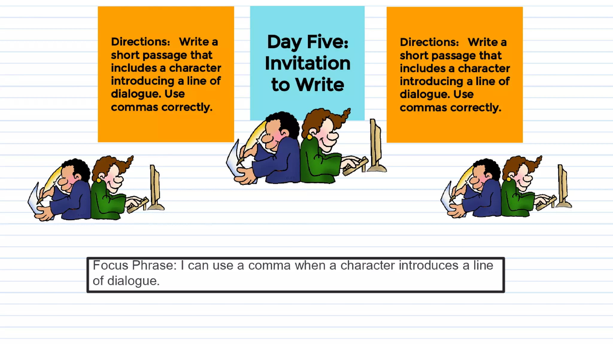 7th grade commas in dialogue | PPT