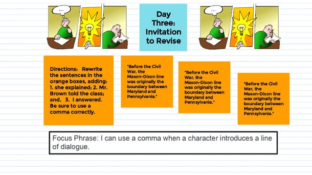 7th grade commas in dialogue | PPT