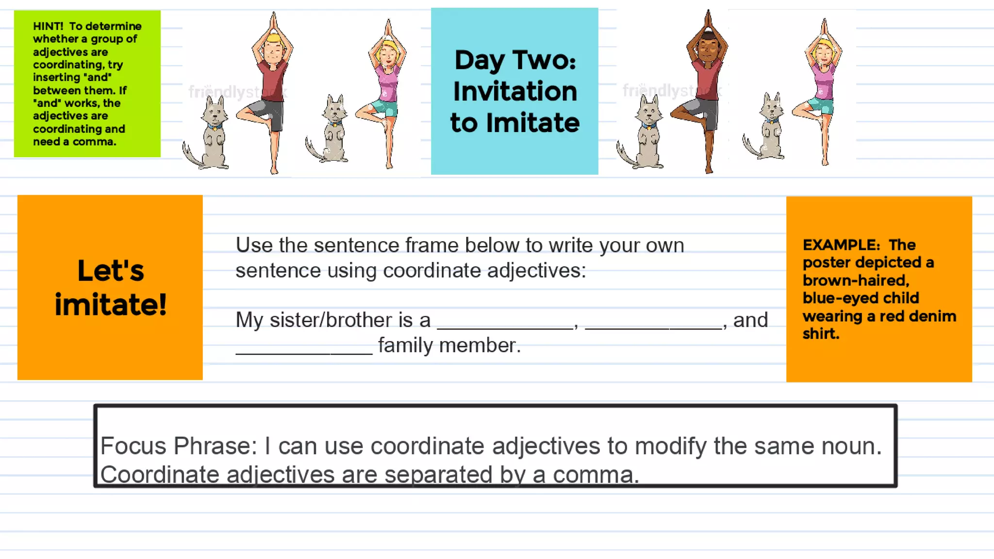 7th grade coordinate adjectives | PPT