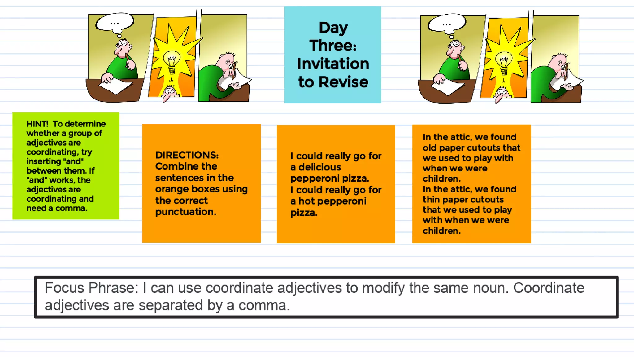 7th grade coordinate adjectives | PPT