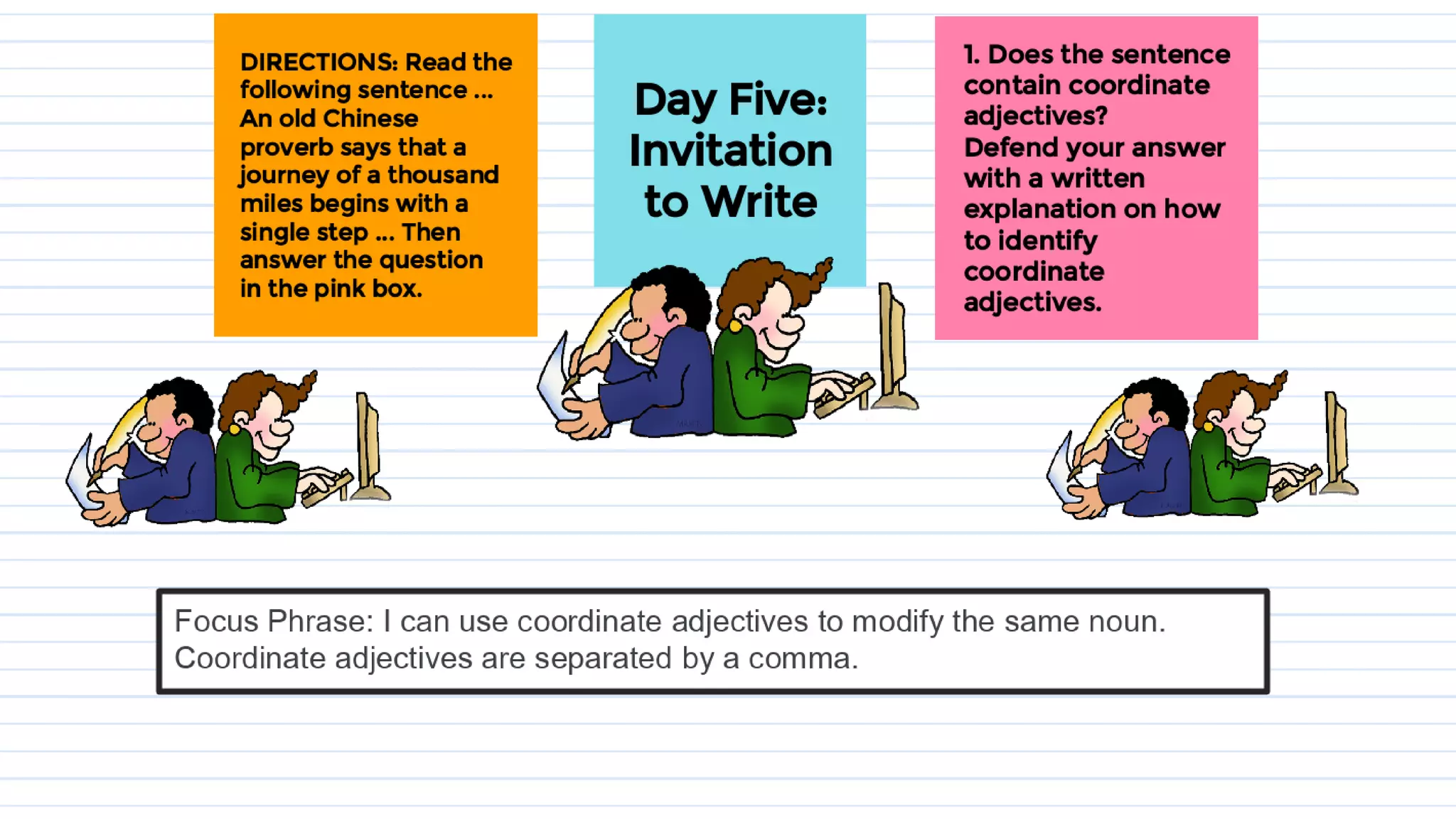 7th grade coordinate adjectives | PPT