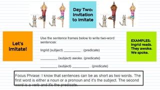 7th grade subject - predicate | PDF