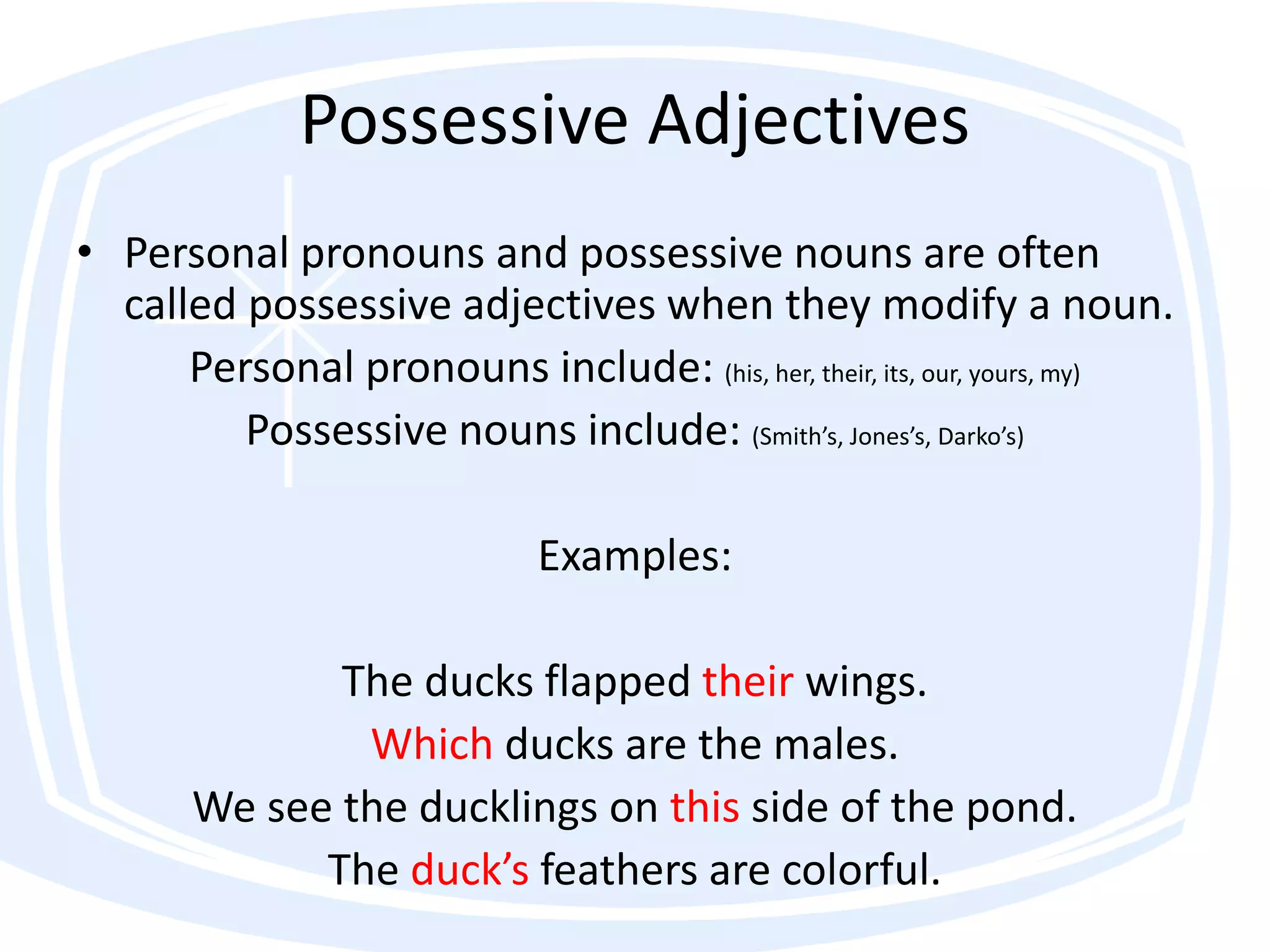 7th grade adjectives | PPTX