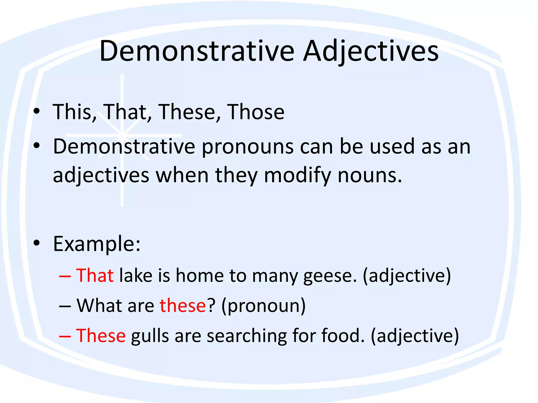 7th grade adjectives | PPTX