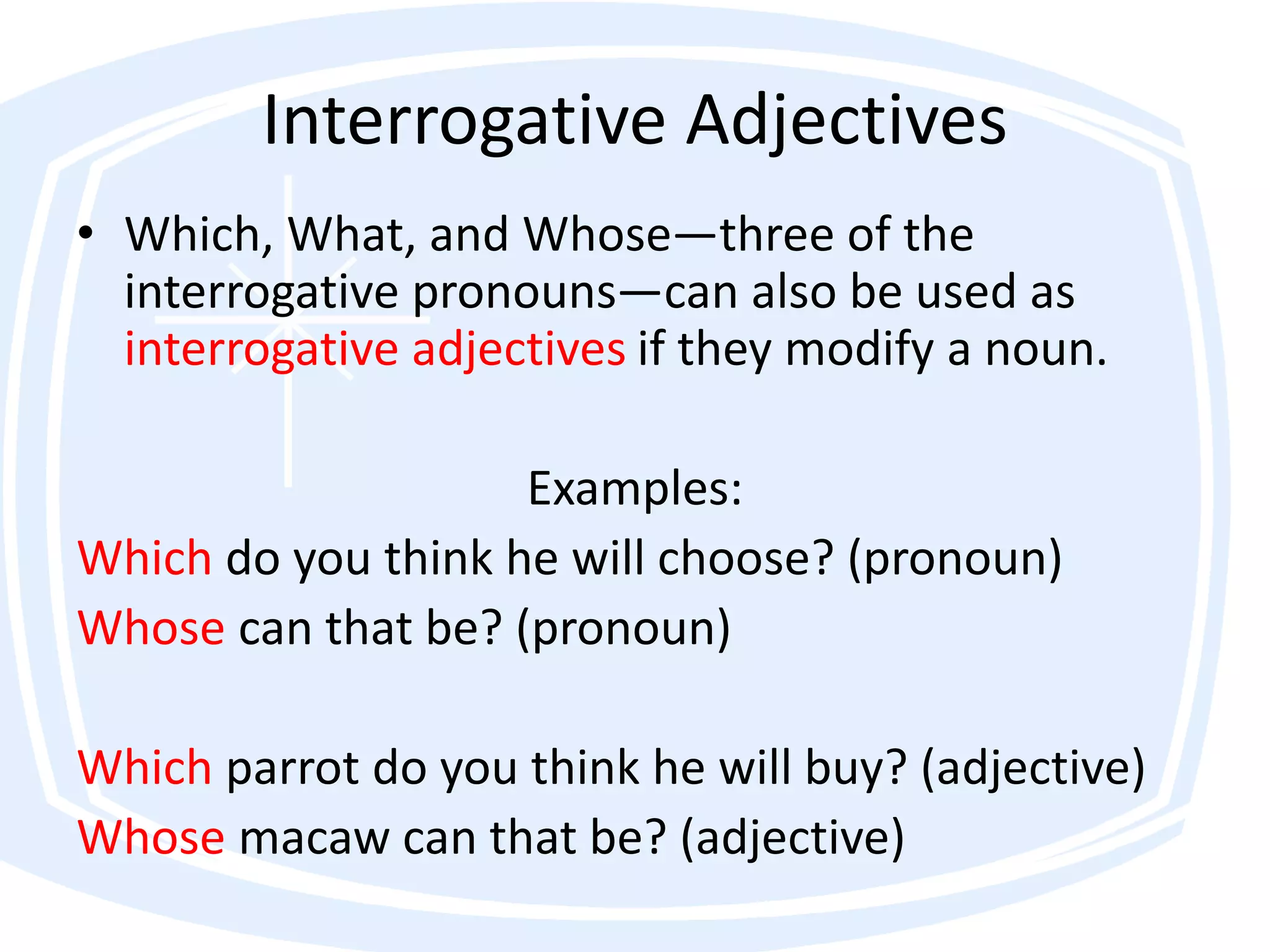 7th grade adjectives | PPTX