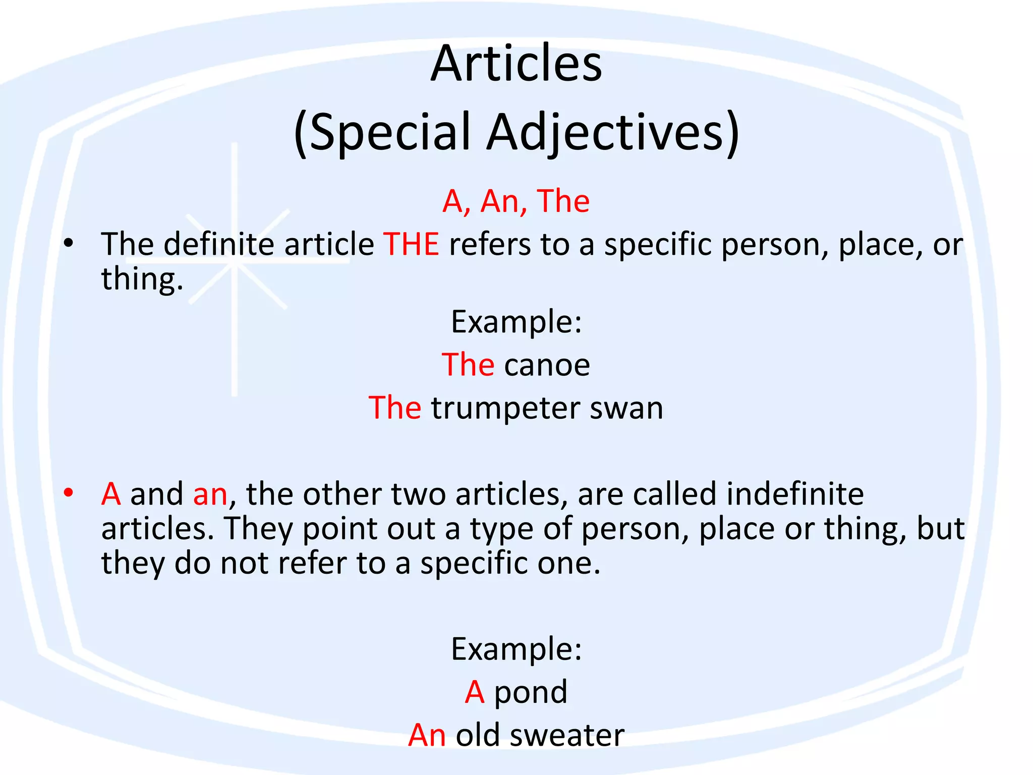 7th grade adjectives | PPTX