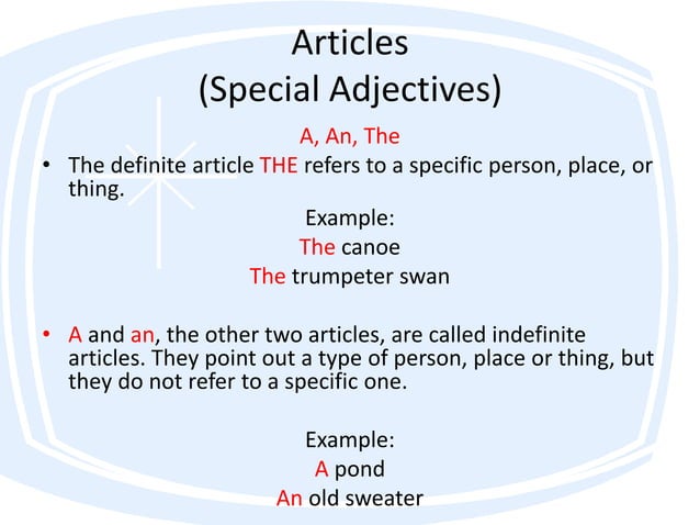 7th grade adjectives | PPTX
