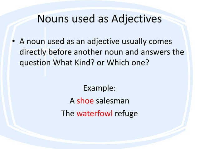 7th grade adjectives | PPTX