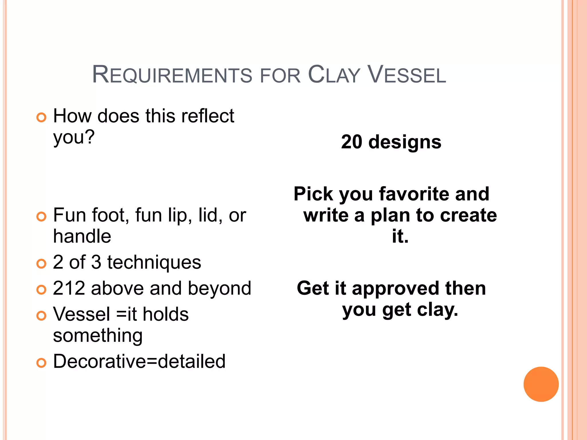 7th Grade Clay Slide Show | PPTX