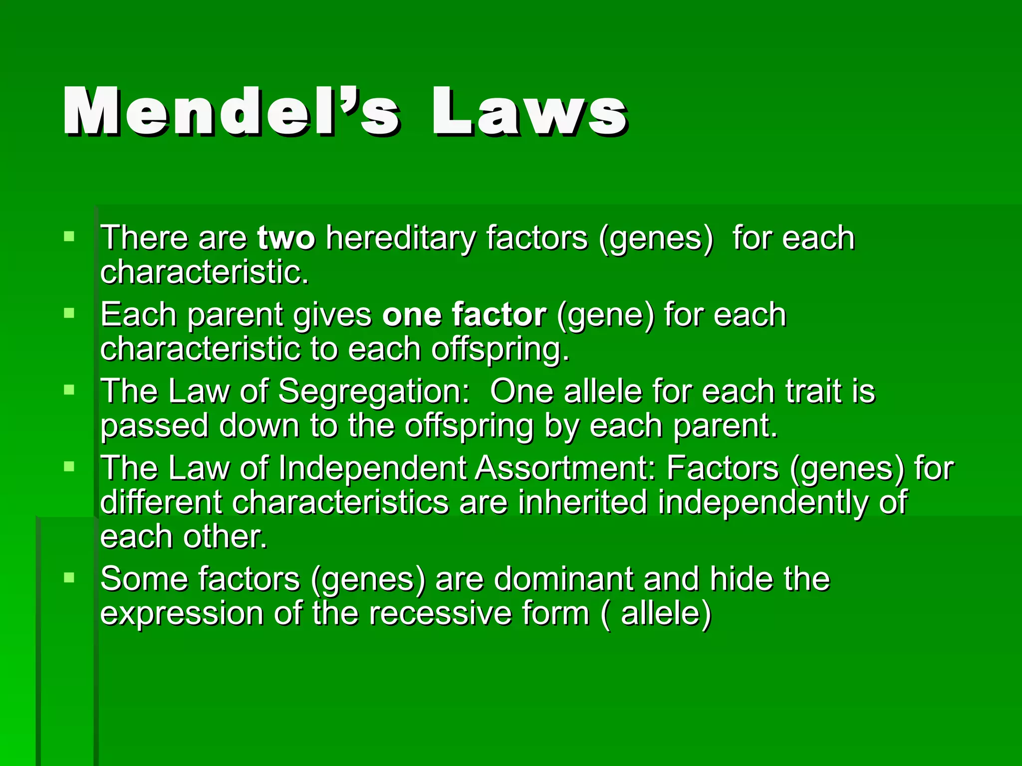 7th grade life science genetics and probability | PPT