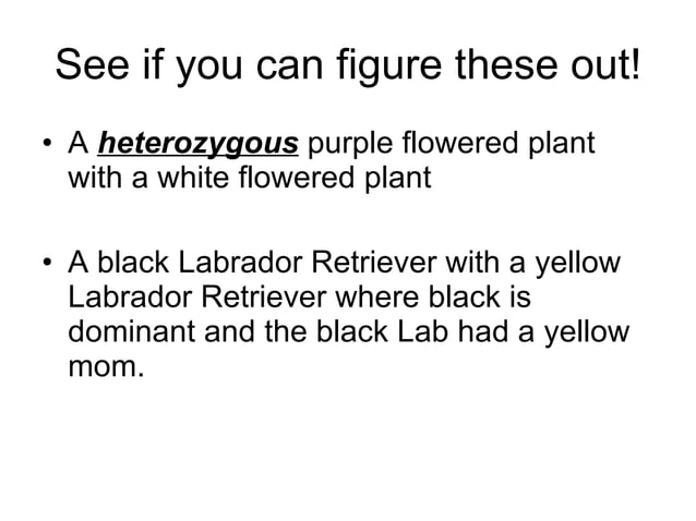 7th grade life science genetics and probability | PPT