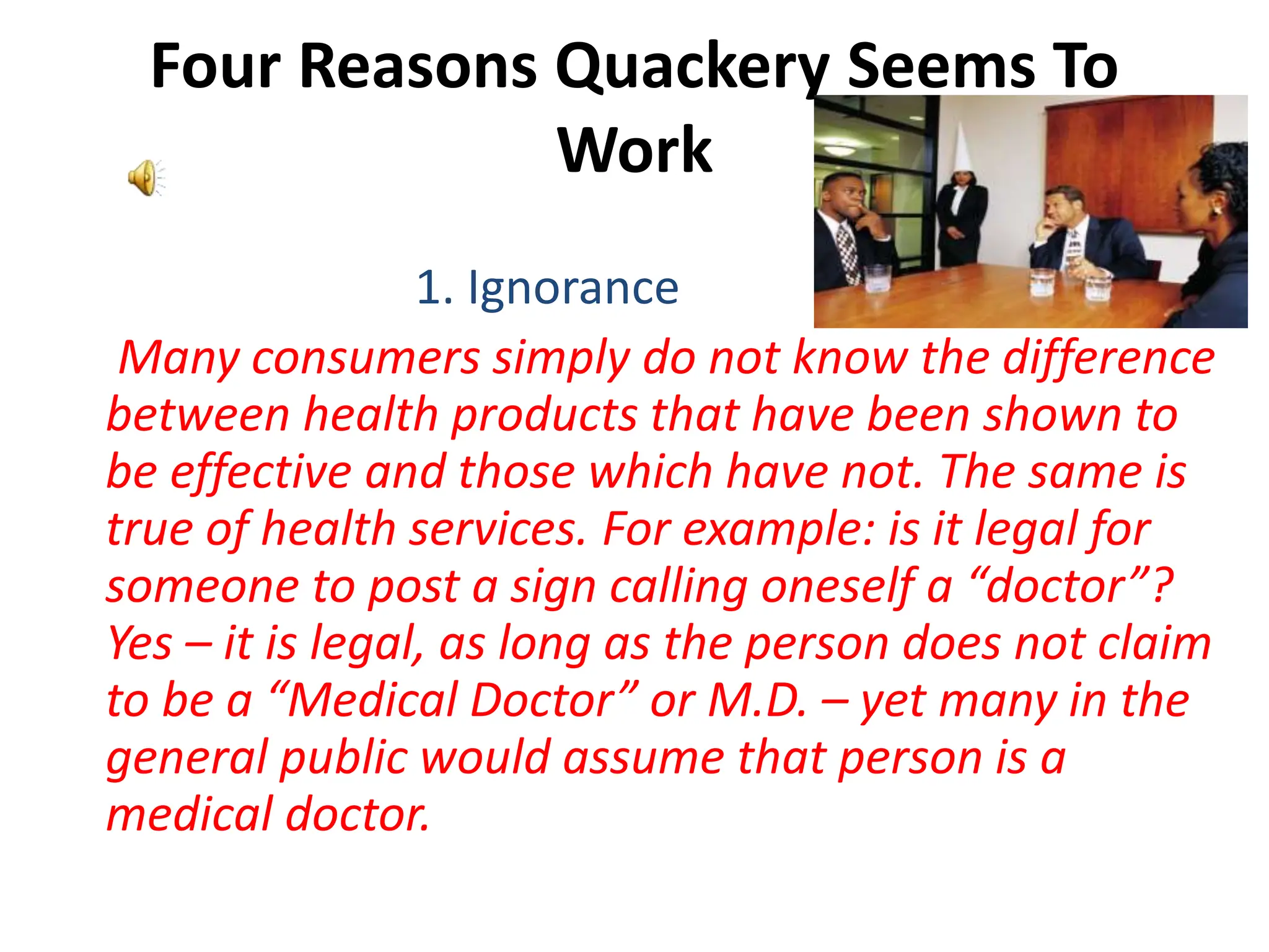 7th grade objective 2.02 QUACKERY Power point.pptx