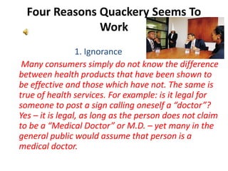 7th grade objective 2.02 QUACKERY Power point.pptx