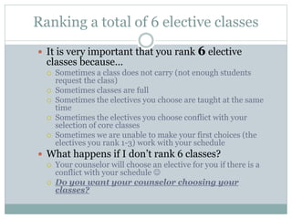 7th Grade Course Selections | PPTX