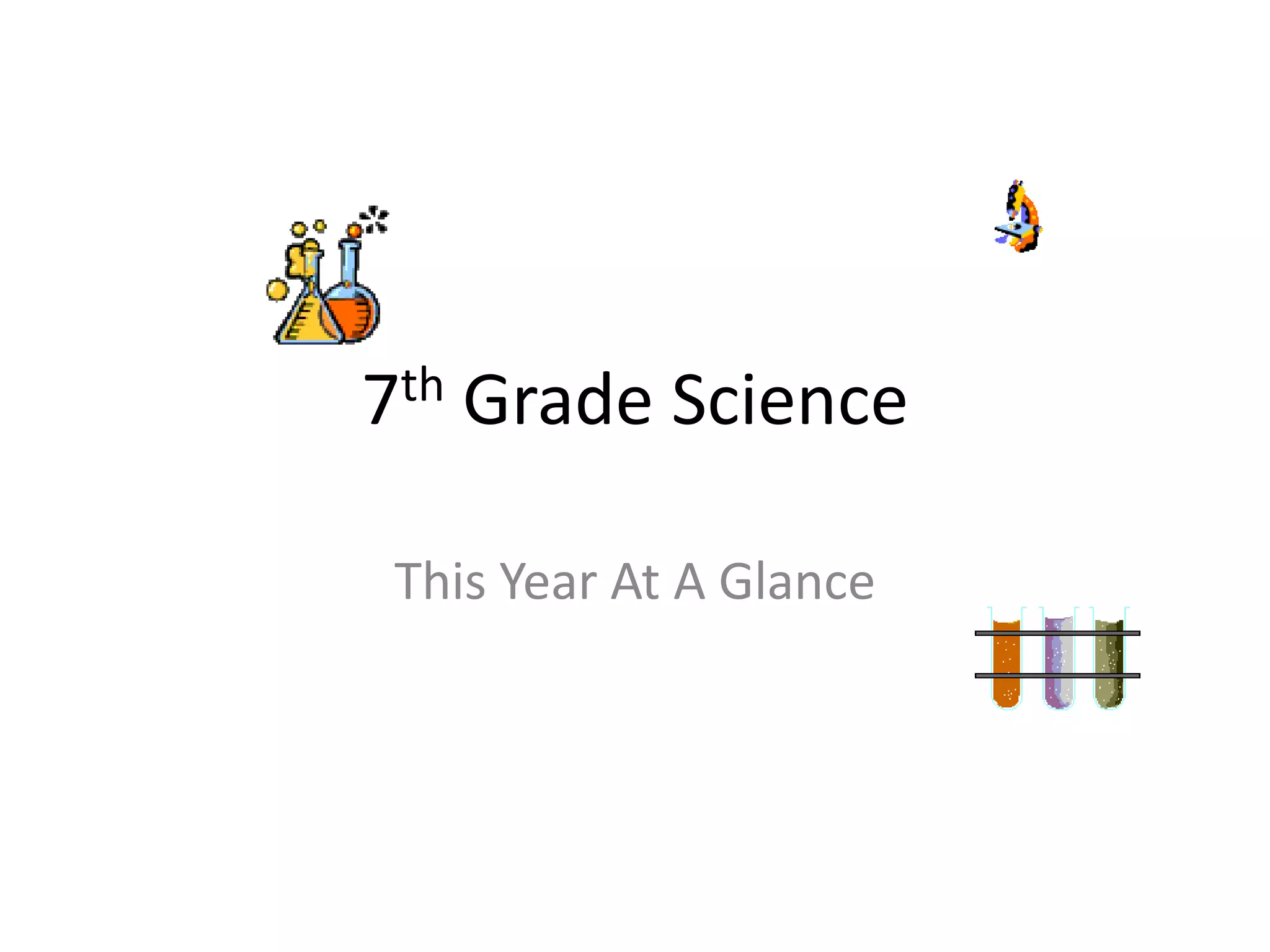 7th grade science at a glance | PPTX