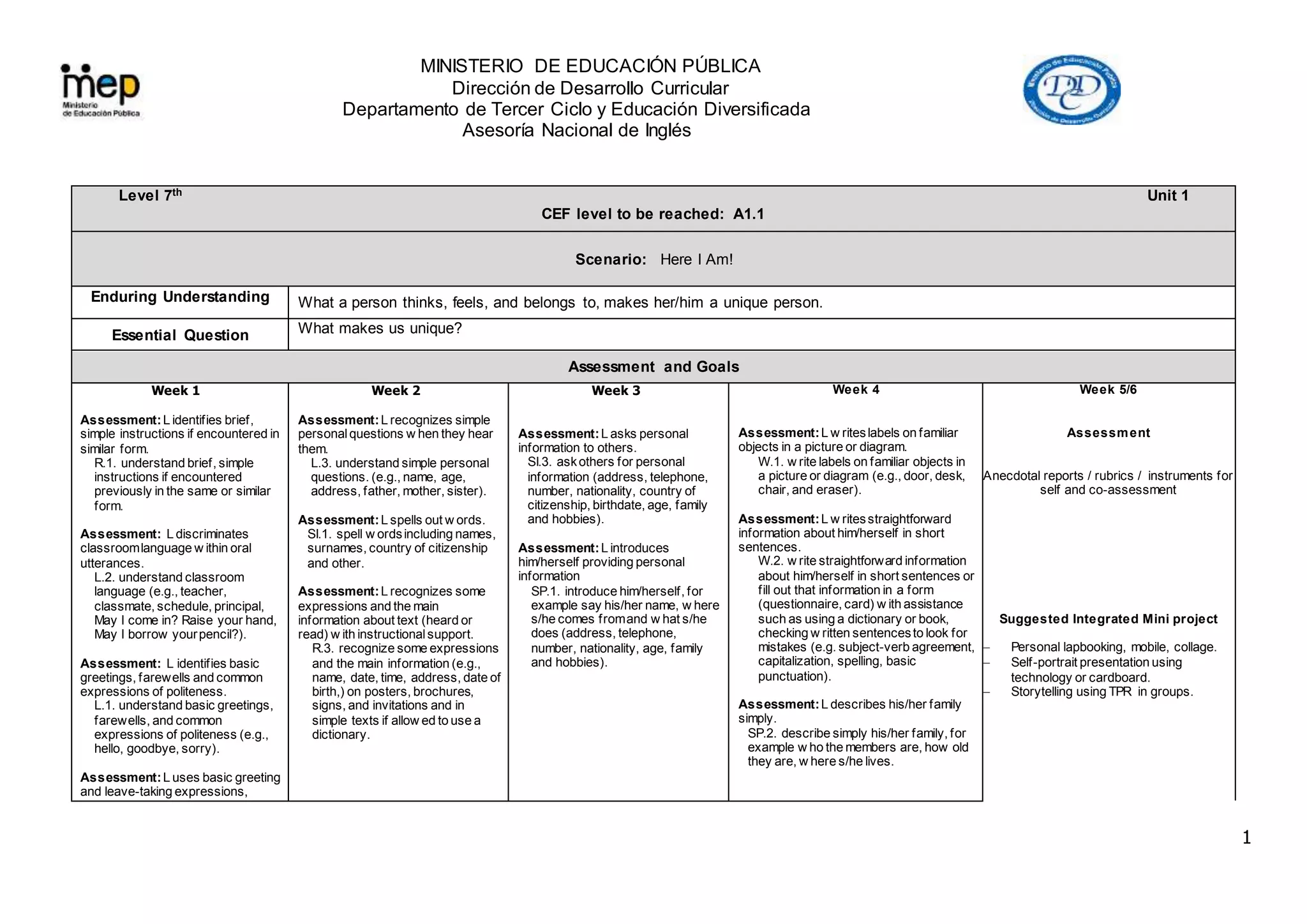 7th grade Scope and Sequence (Englishpost.org) | DOCX