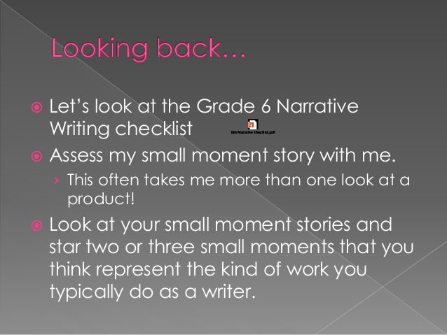 7th grade Narrative Writing