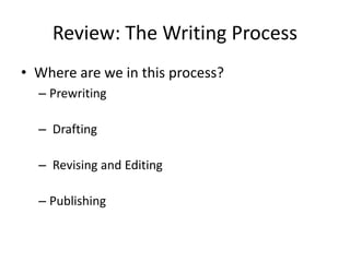 7th Grade Writing- Memoirs | PPTX