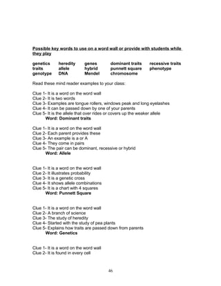 7th heredity & genetics 10 13-08 | DOC