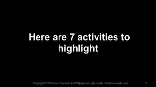 Seven things to highlight about your teaching practice | PPTX