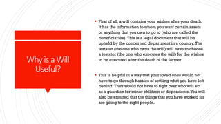 7 things you should know about writing a will | PPT
