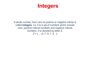 7th integers class 7 ppt | PPTX