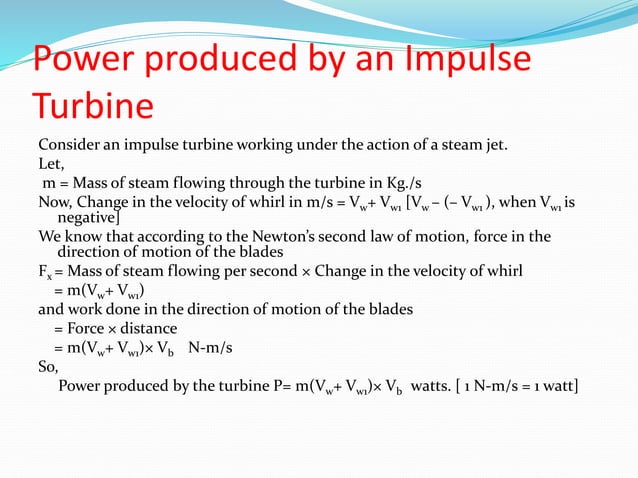 Velocity Triangle for Moving Blade of an impulse Turbine | PPTX ...