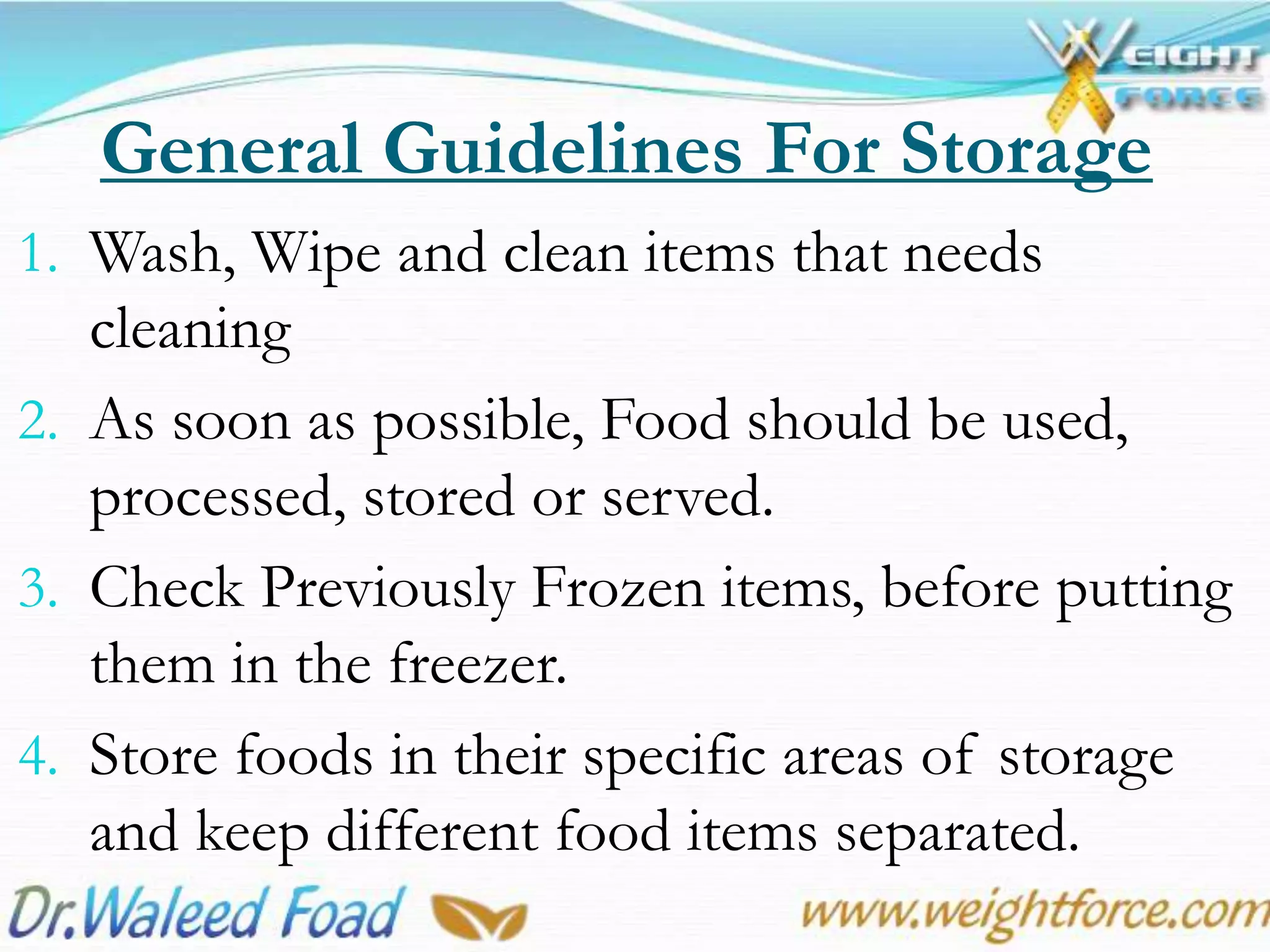 7-Food Storage Overview | PPTX