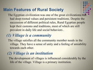 (7th lecture)introduction to rural sociology (101) | PDF