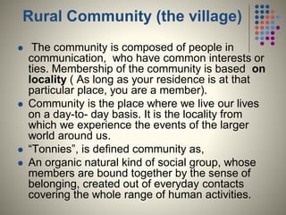 (7th lecture)introduction to rural sociology (101) | PDF