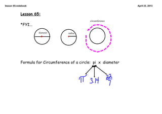 7th math c2 -l65--april 23 | PDF