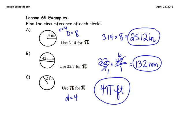 7th math c2 -l65--april 23 | PPT
