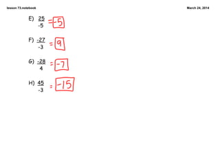 7th math c2 -l73 | PPT