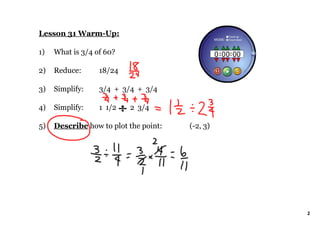 7th Math (Course 2) - Lesson 31 | PDF