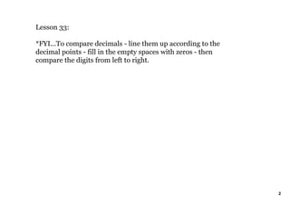 7th Math (C2) - Lesson 33 | PPT